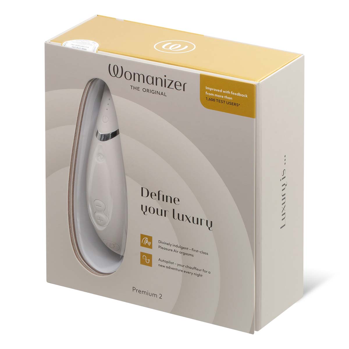 德國 Womanizer Premium 智慧型吸啜器(白色) — 19Toys 濕鳩玩具